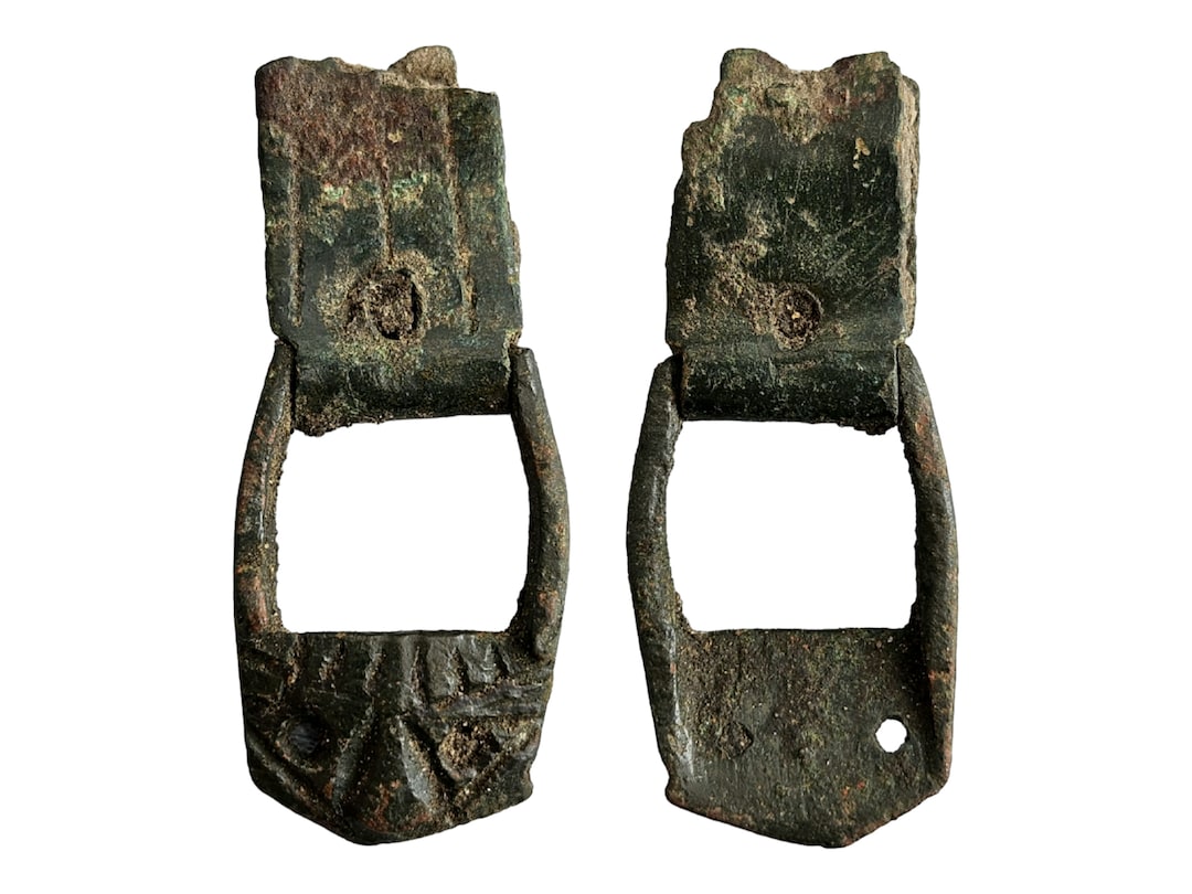 Copper Alloy Medieval Kings Head Buckle and Plate Circa 14th Century AD ...