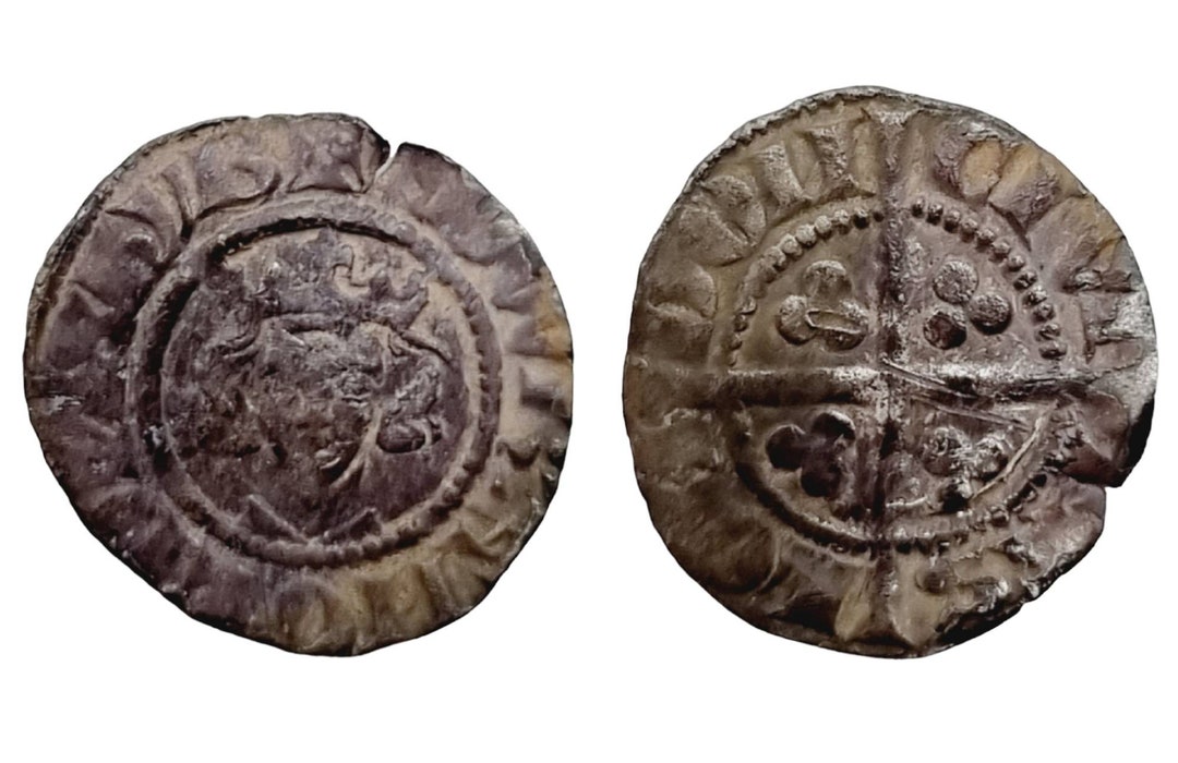 King Edward I Medieval Silver Hammered Penny Coin Circa 1279-1307 AD ...