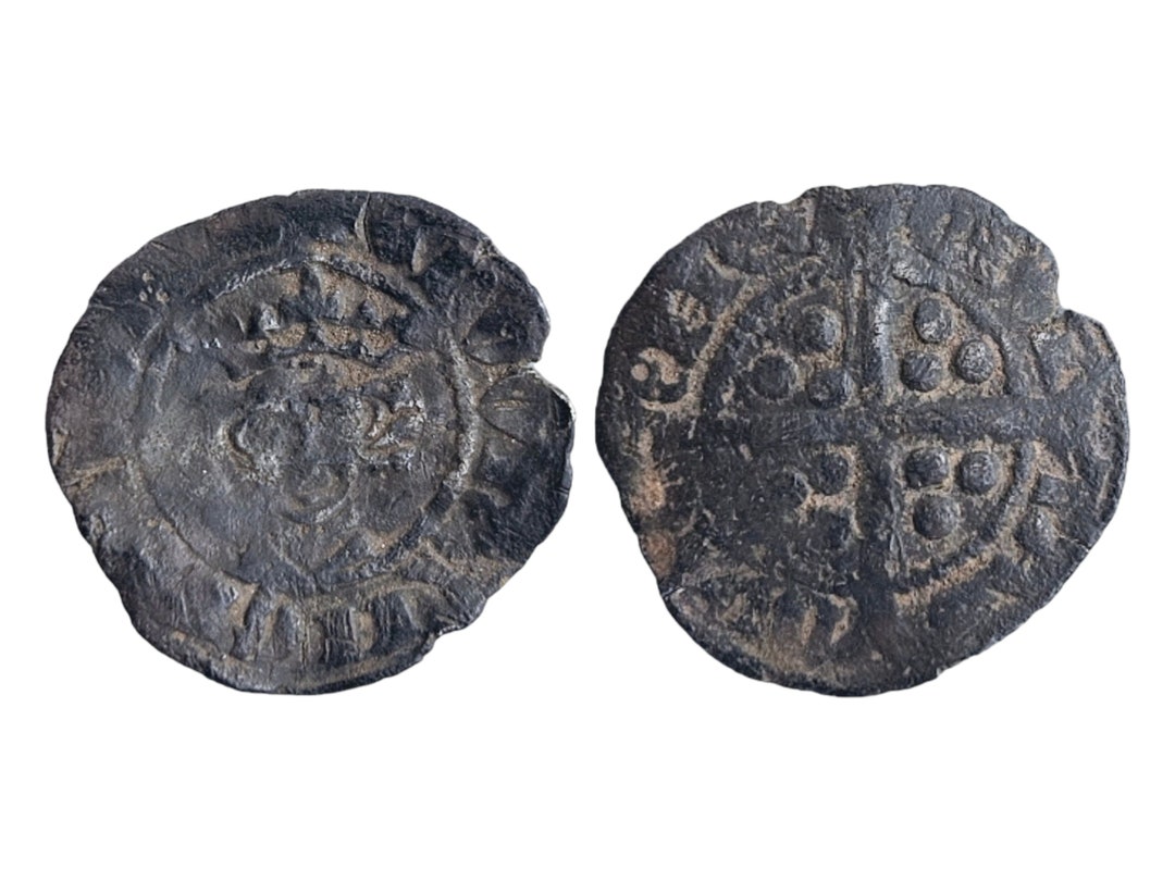 King Edward I Medieval Silver Hammered Penny Coin Circa 1279-1307 AD, Durham Mint, Metal ...