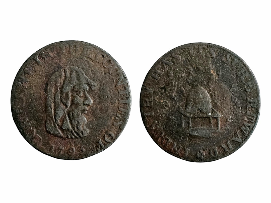 County Issue-cambridge Druid Beehive Copper Condor Farthing Token Circa ...
