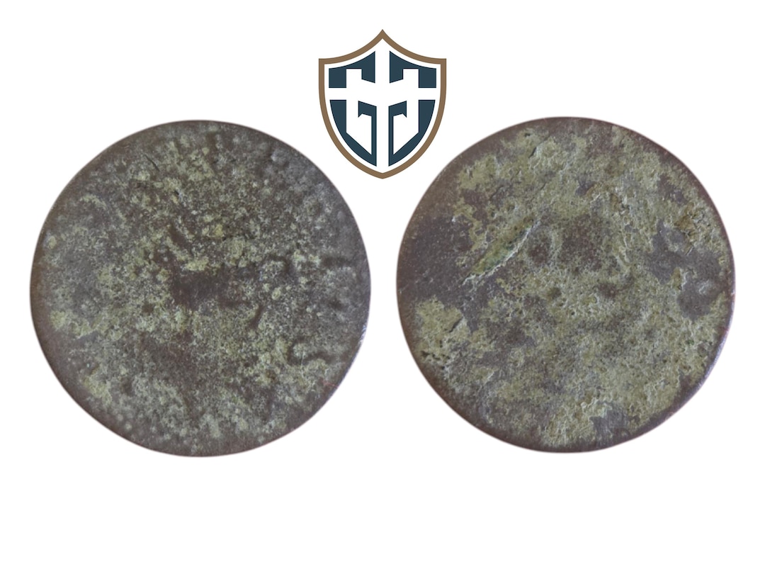 Unidentified Copper Trade Token With Lion Circa 17th Century AD, Metal ...