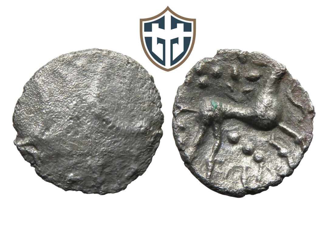 Celtic Iceni Ecen Silver Unit Circa 10-43 AD, Metal Detecting Find ...