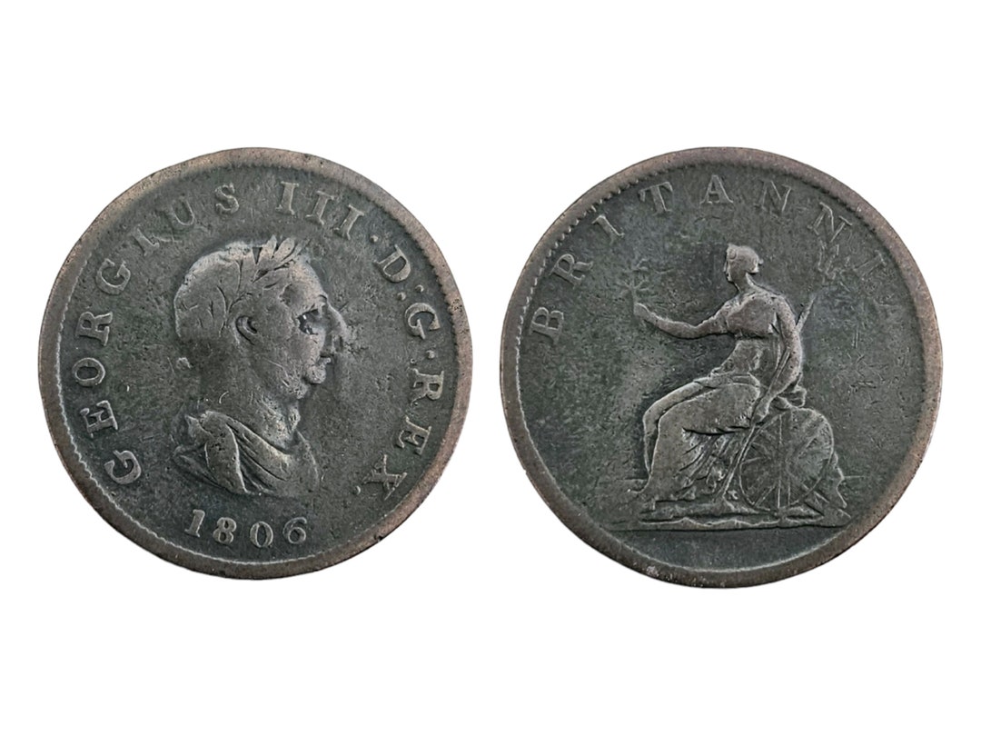 King George III Copper Halfpenny Coin Circa 1806 AD, Metal Detecting ...
