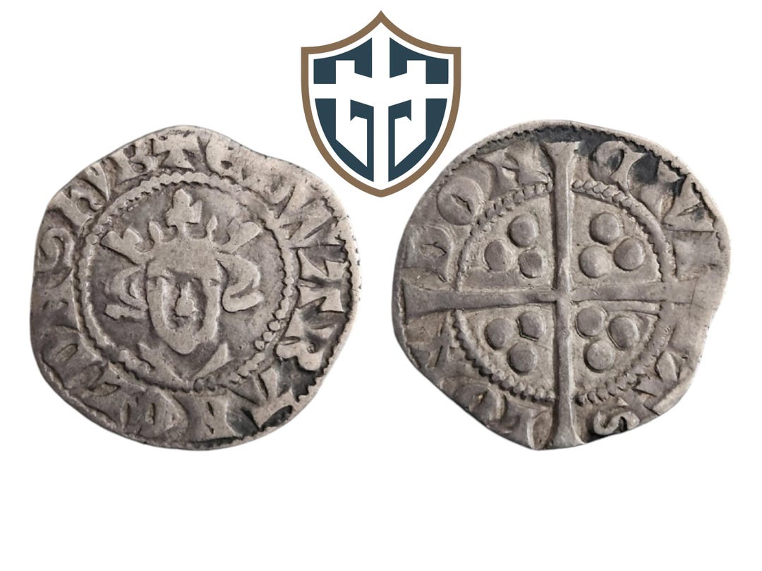 King Edward I Medieval Silver Hammered Penny Coin Circa 1279-1307 AD ...
