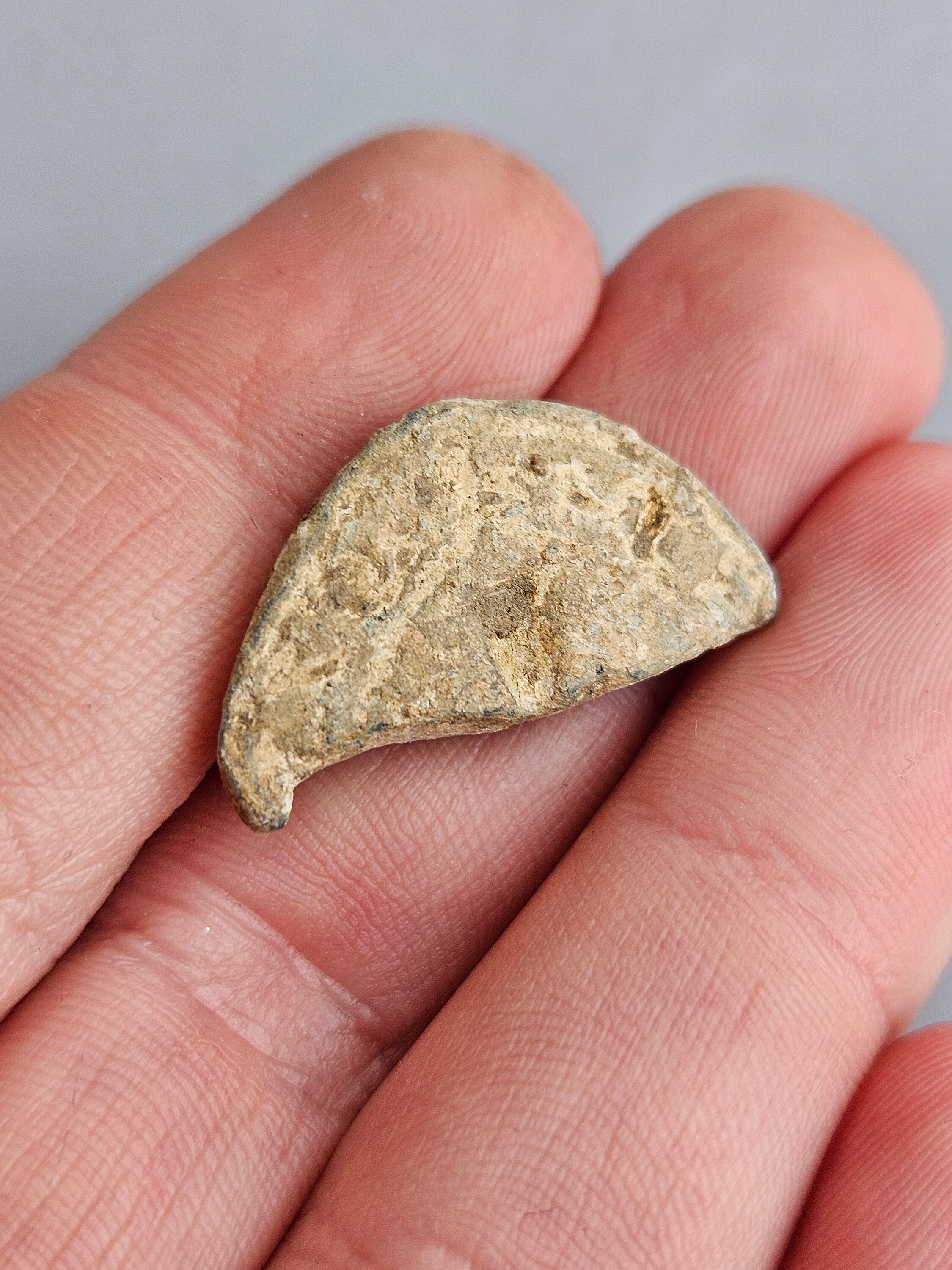 Lead Medieval Seal Matrix Fragment Circa 1200-1400 AD, Metal Detecting ...