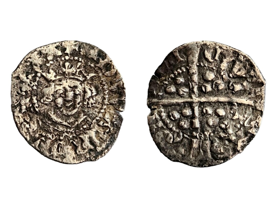King Edward I Medieval Silver Hammered Farthing Coin Circa 1279-1307 AD, London, Metal Detecting ...