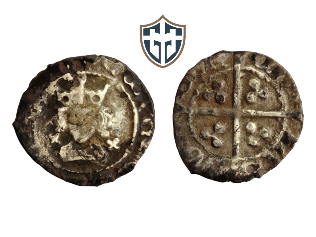 King Edward IV Silver Medieval Hammered Halfpenny Coin Circa 1461-1470 ...