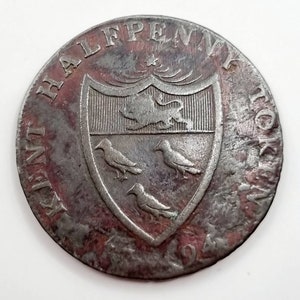 Kent-lamberhurst Halfpenny Copper Condor Token Circa 1794 AD, History ...