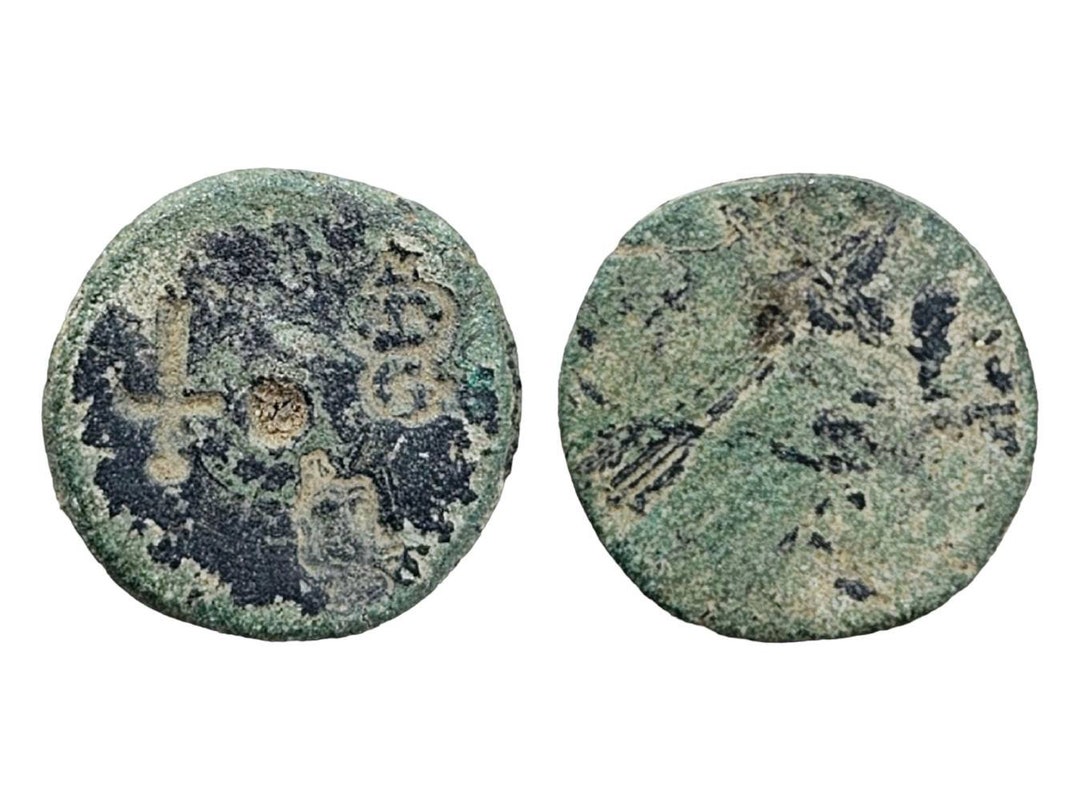 Copper Alloy Post Medieval King George I Period Coin Weight Circa 18th ...