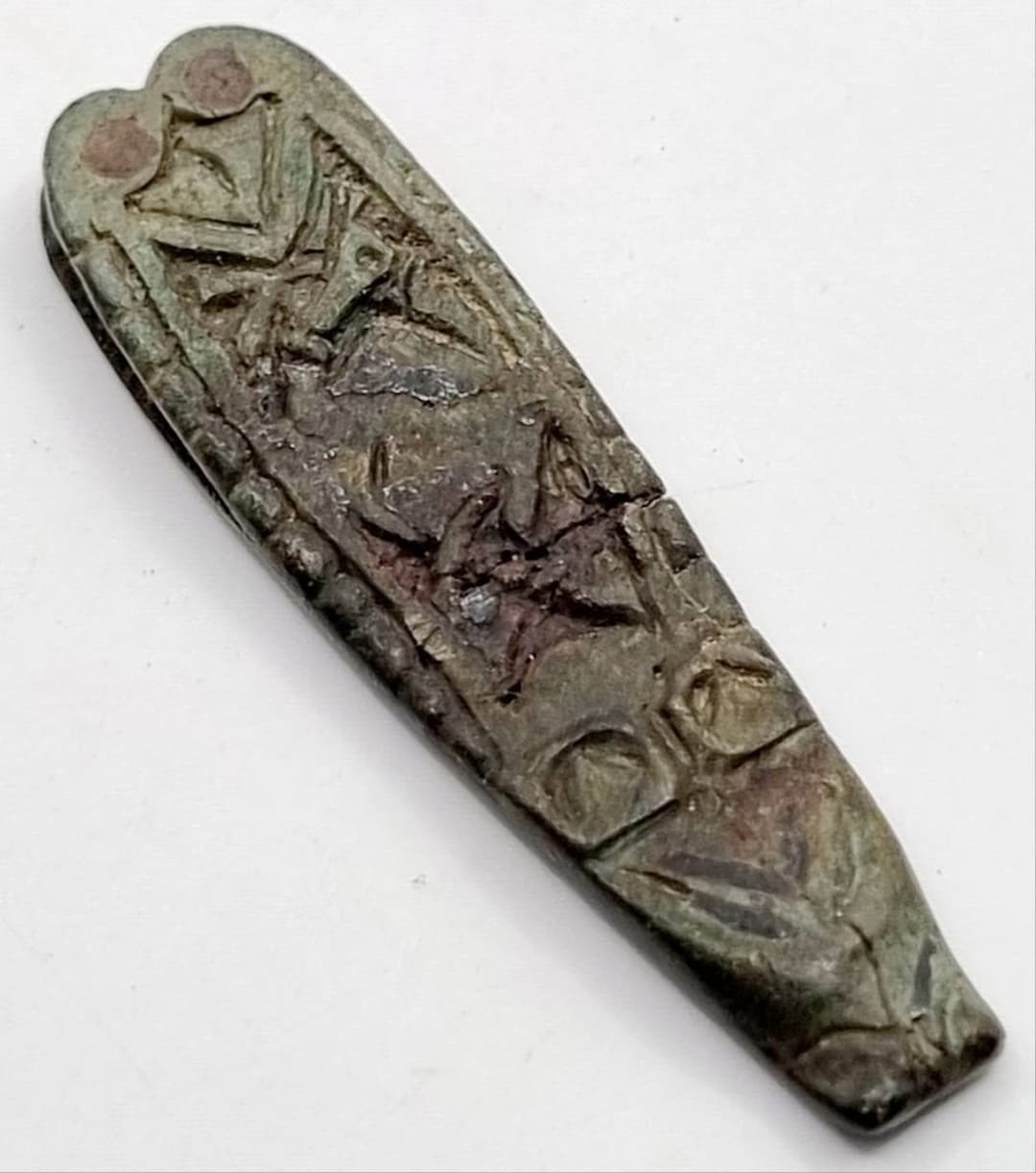 Anglo-saxon Copper Alloy Zoomorphic Strap End Circa 800-900 AD, Metal ...