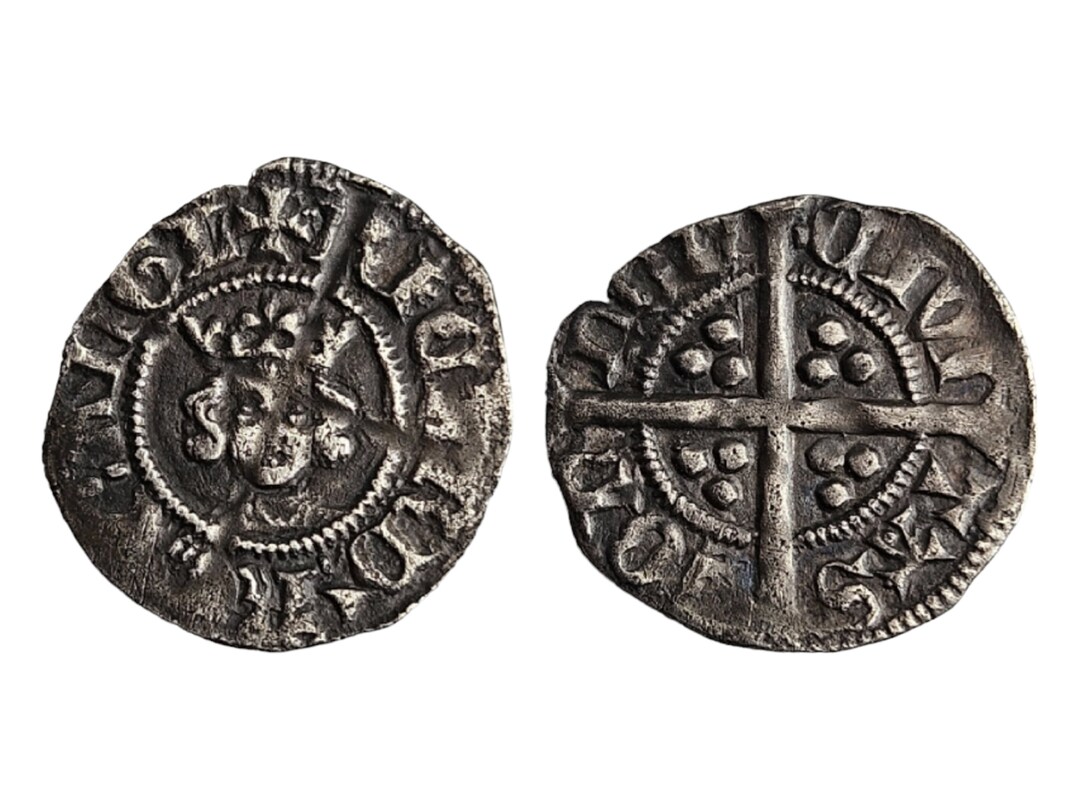 King Richard II Silver Hammered Halfpenny Coin Circa 1377-1399 AD ...