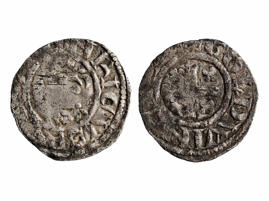 King Richard I Medieval Silver Hammered Penny Coin Class 4b Circa 1189 ...