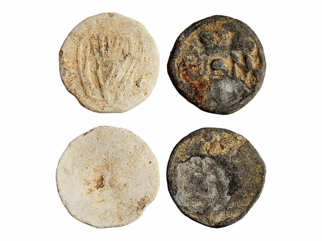 X2 Medieval-post Medieval Lead Tokens Circa 15th-19th Century AD, Metal ...
