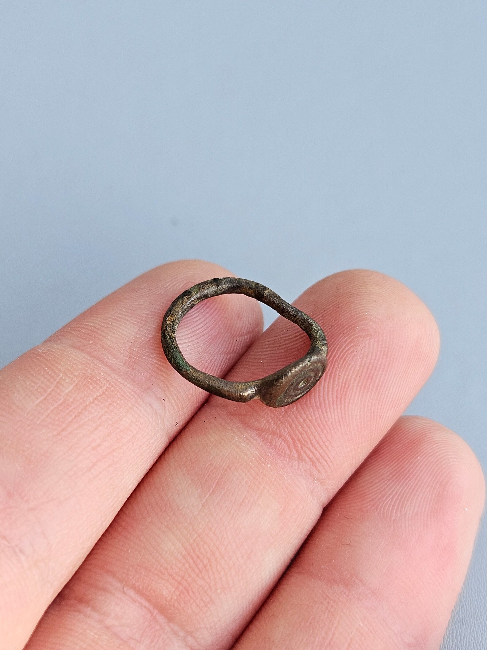 Ancient Roman Copper Alloy Finger Ring Circa 1st-4th Century AD, Metal ...