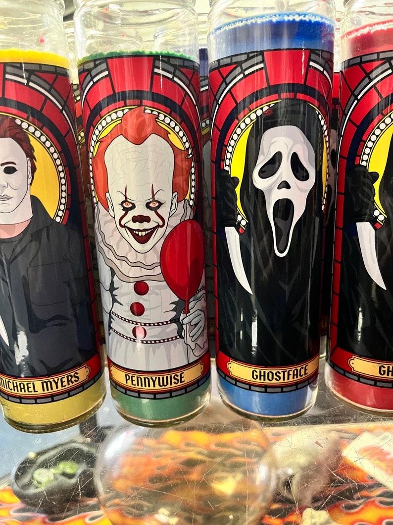Horror Themed Prayer Candles - Etsy