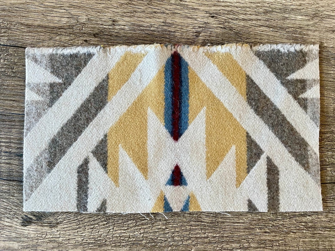PNW Southwestern Native Wool REMNANT Blanket Wt Fabric Tribal ...