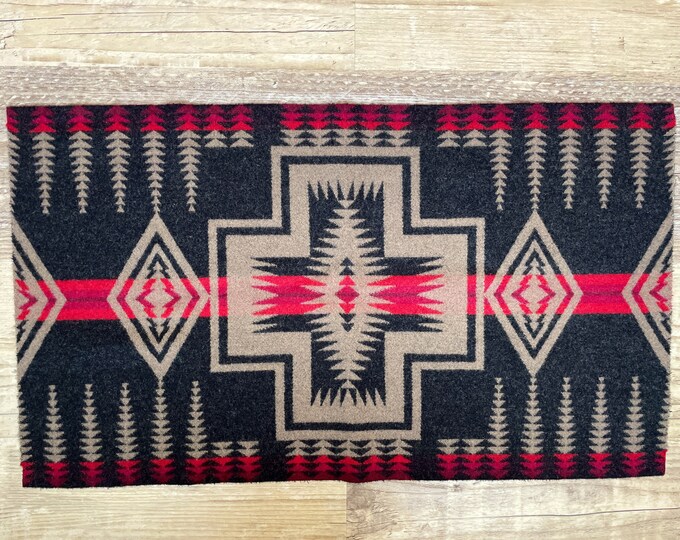 PNW Wool Southwestern Wool Native REMNANT Reversible, Medium Wt Fabric ...