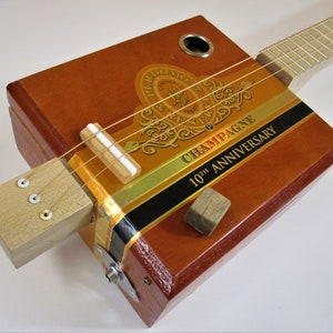 Blues Slide Guitar. Cigar Box Electric or Acoustic 3-string Guitar. - Etsy
