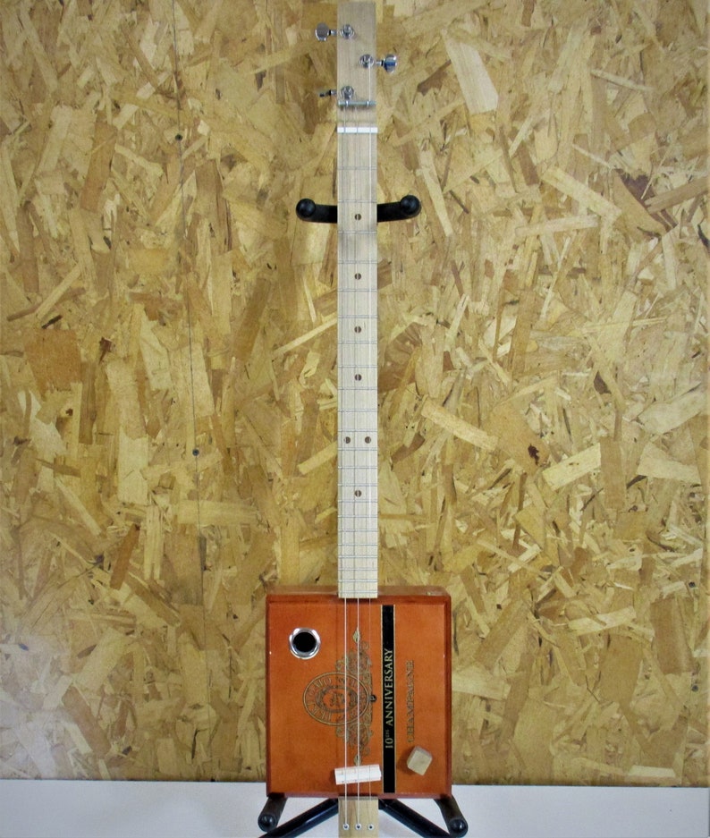 Cigar Box Guitar 3-string Electric or Acoustic Guitar. - Etsy