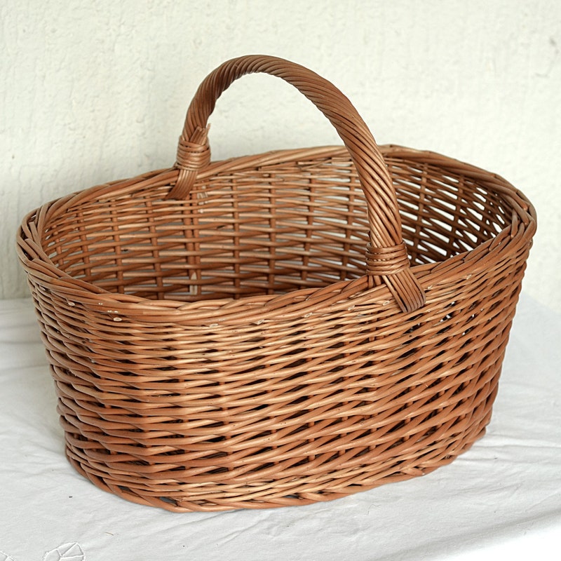 Basket With Handle - Etsy