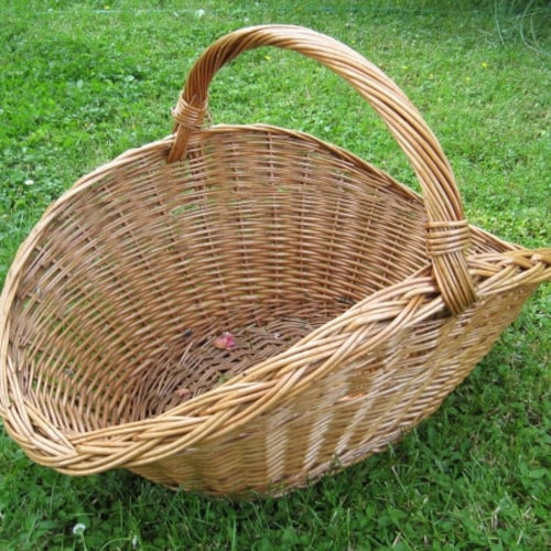 Flower Gathering Basket Woven From Scottish Willow. | Etsy