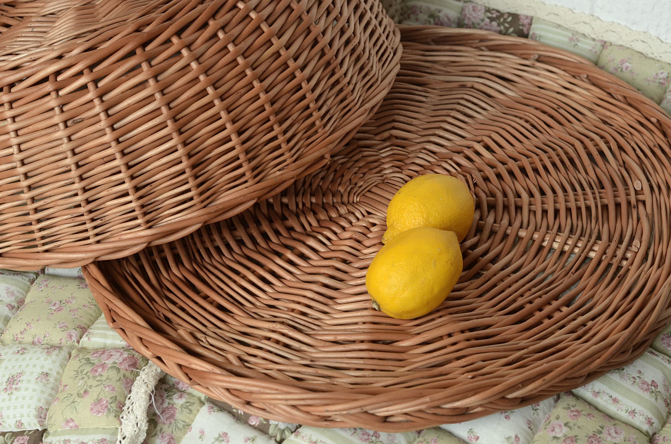Large Wicker Plate With Lid Bread Plate With Lid Round - Etsy