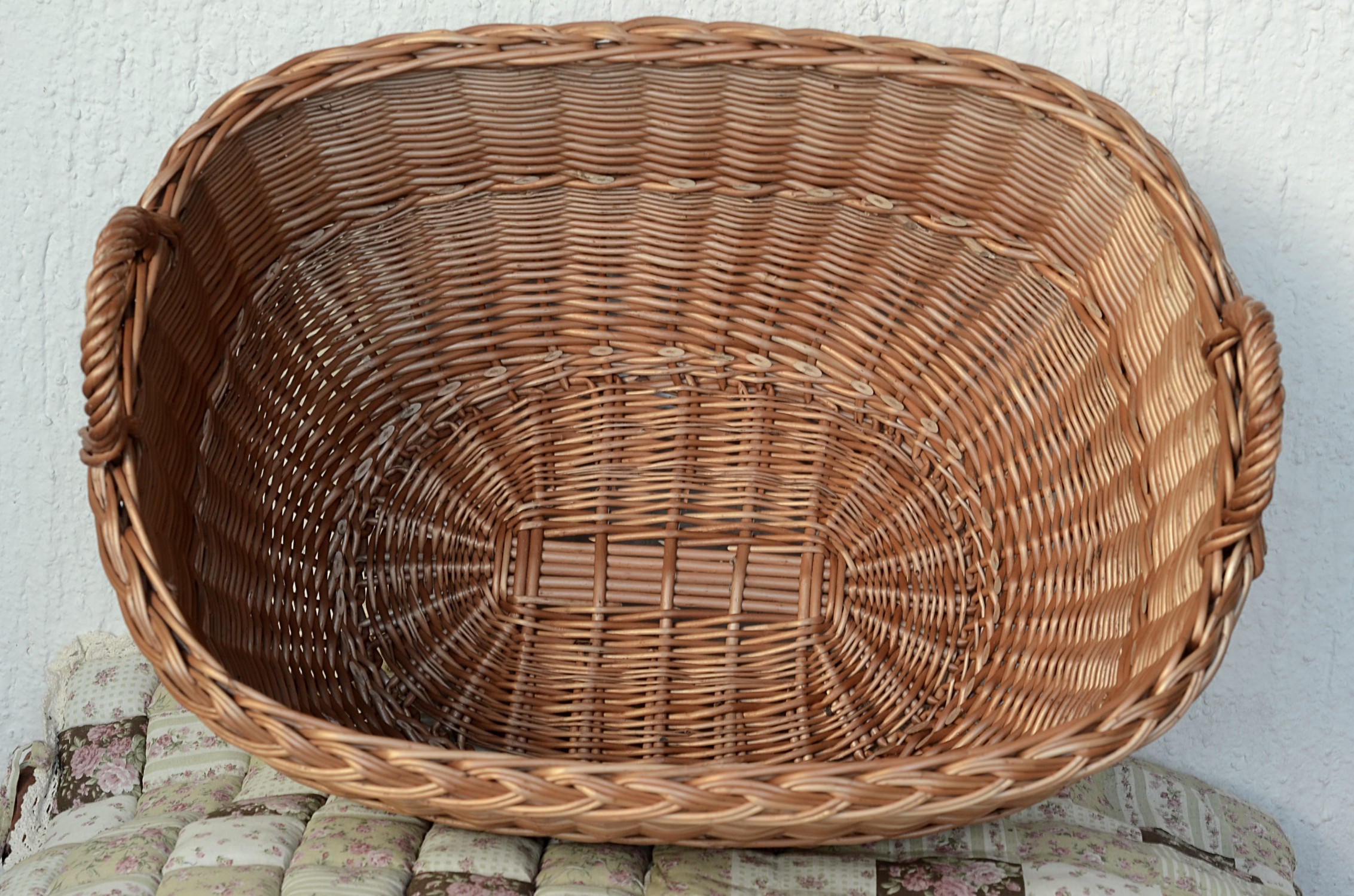 Wicker Laundry Basket Handwoven Storage Basket Laundry | Etsy