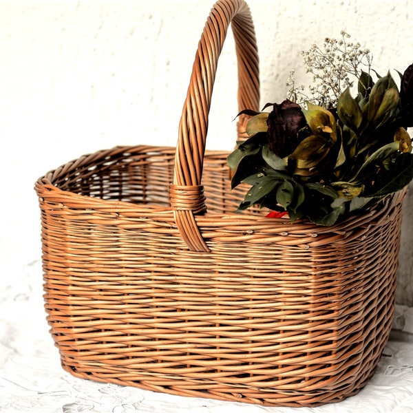 Woven Wicker Basket - Etsy