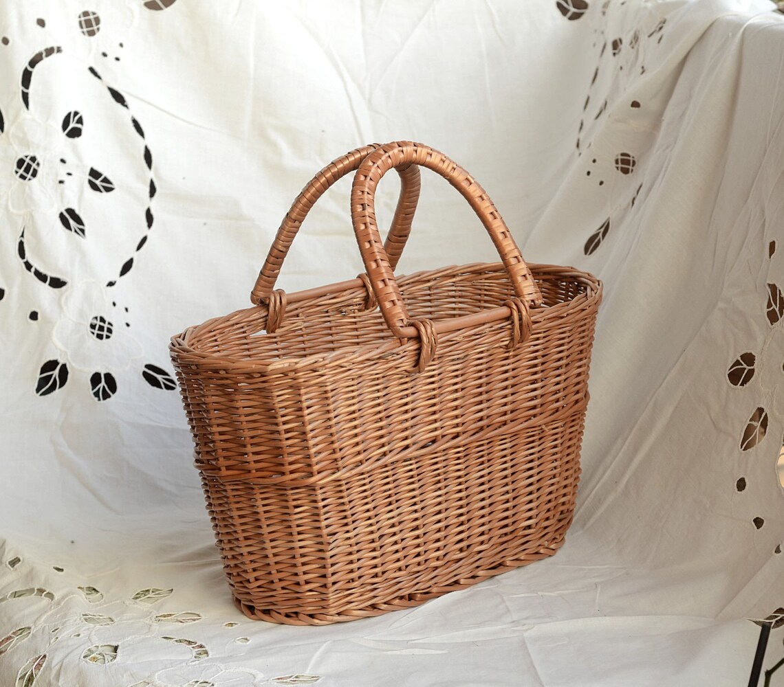 Wicker Purse Wicker Bag Handwoven Willow Handbag Small | Etsy