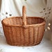 Large Oval Basket, Large Wicker Basket, Handwoven Basket, Rustic Willow ...