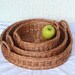 Round Tray, Round Basket Tray, Round Wicker Tray, Handled Basket Tray ...