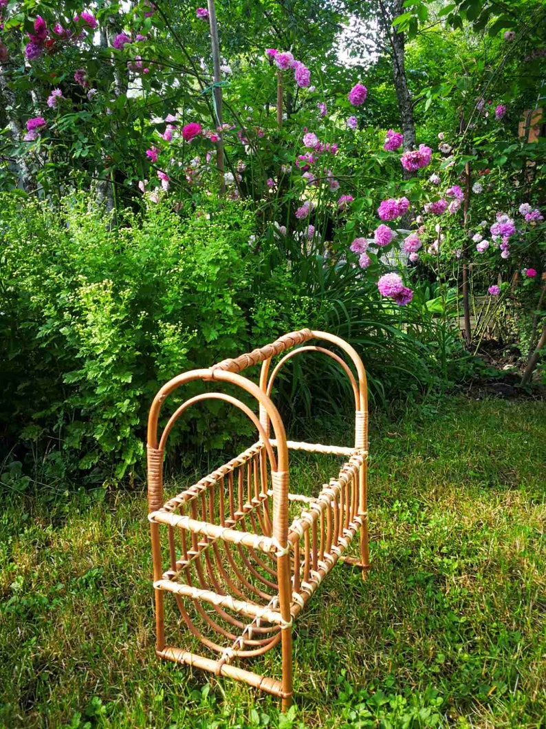 Wicker Magazine Rack Willow Magazine Holder Wicker Newspaper - Etsy