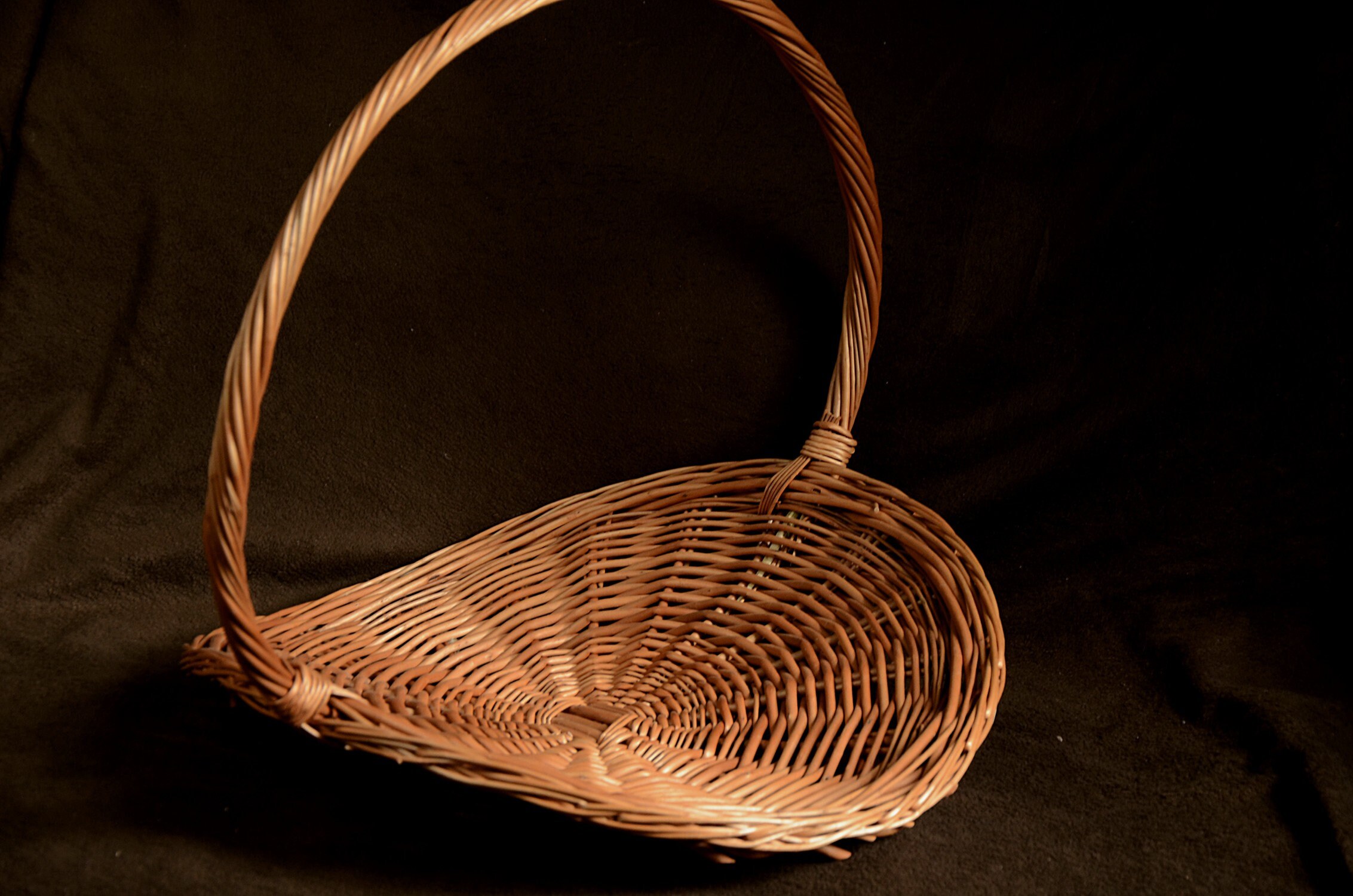 Handwoven Wicker Gathering Basket Garden Basket Log Basket - Etsy