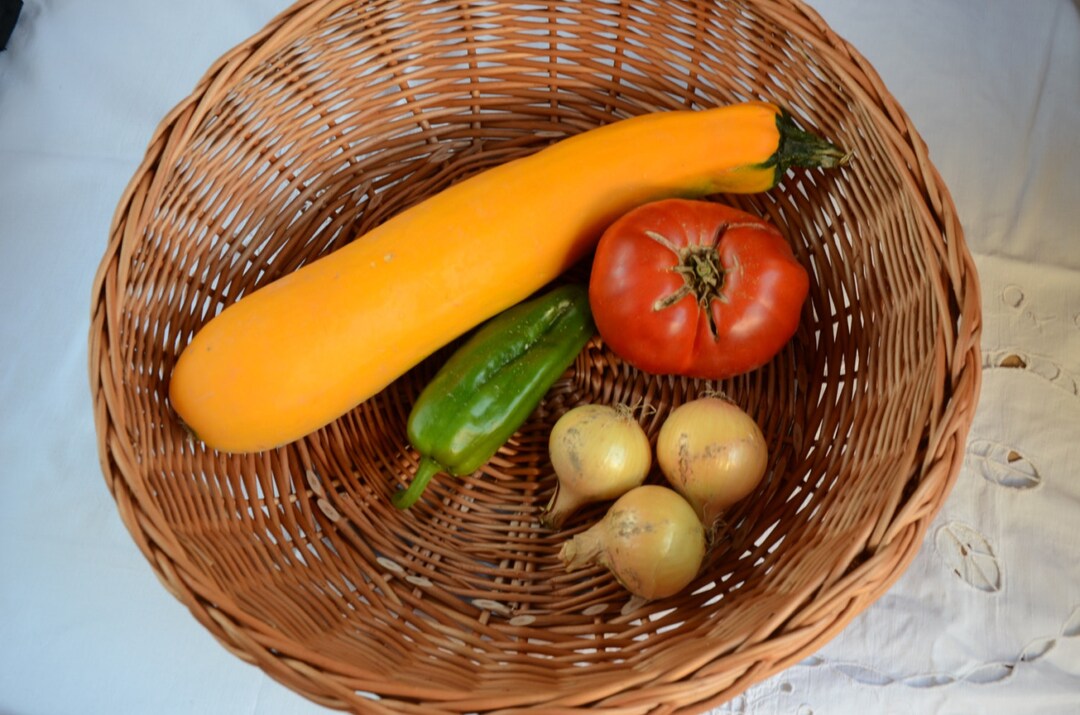 Large Round Basket, Round Table Basket, Large Wicker Bowl, Fruit ...