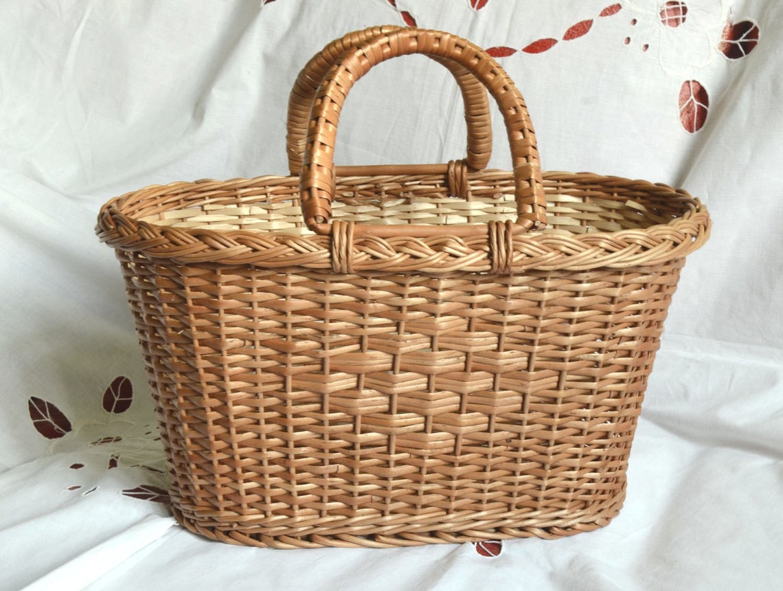 Small Wicker Purse Wicker Bag Handwoven Willow Handbag - Etsy