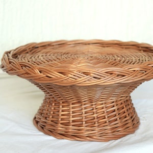 Wedding Cake Stand, Handmade Wicker Cake Stand, Willow Cake Stand ...