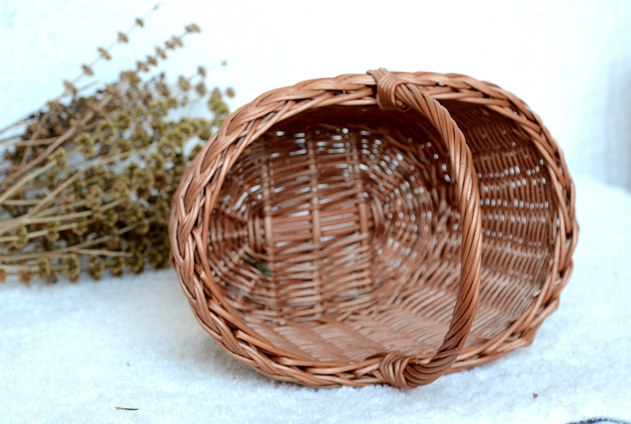 Small Oval Basket Kids Size Basket Small Basket Bag Belle | Etsy