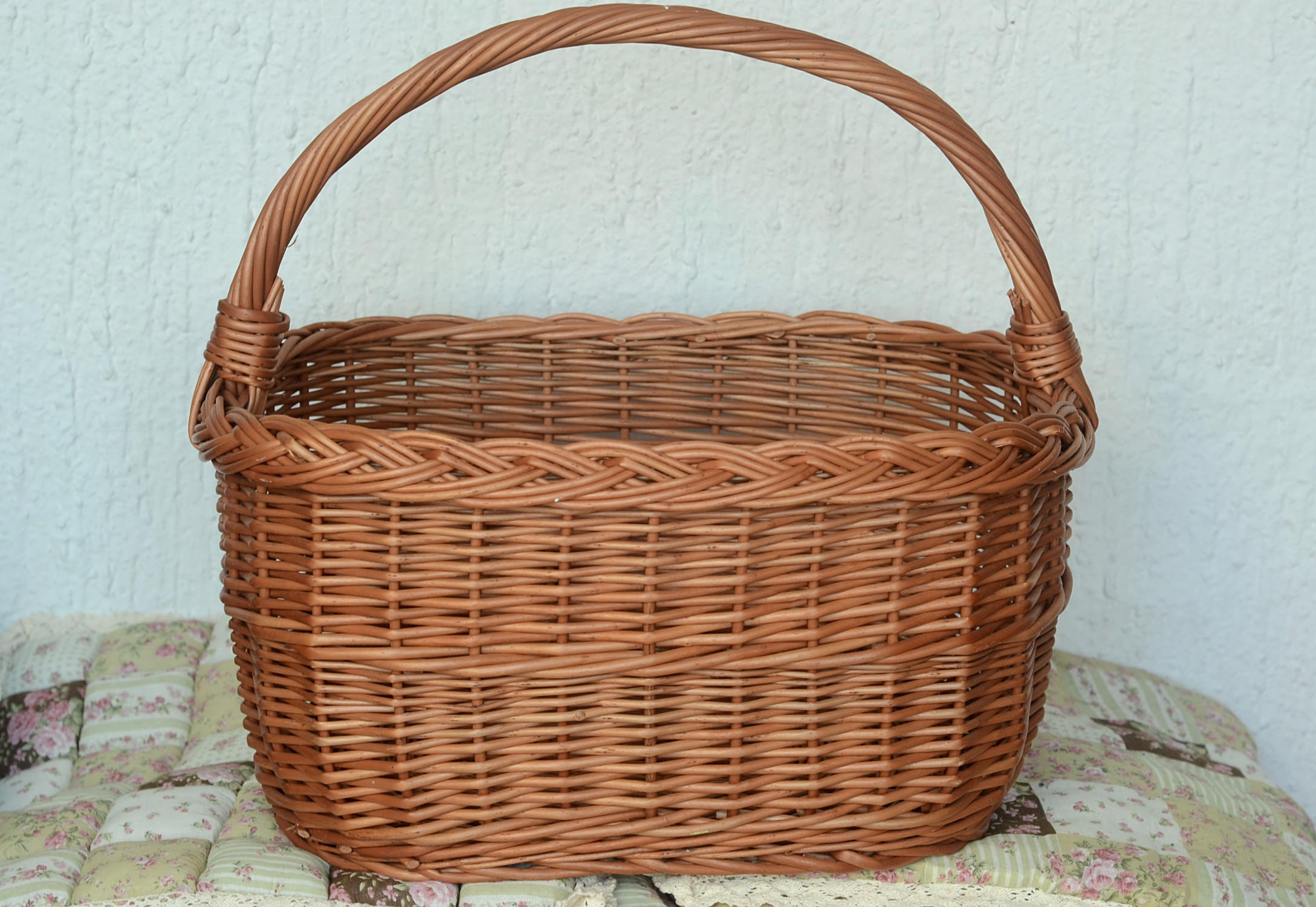 Handmade Willow Basket Woven Wicker Basket Gathering Basket | Etsy