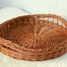 Shallow Laundry Basket, Handwoven Storage Basket, Oval Laundry Basket ...