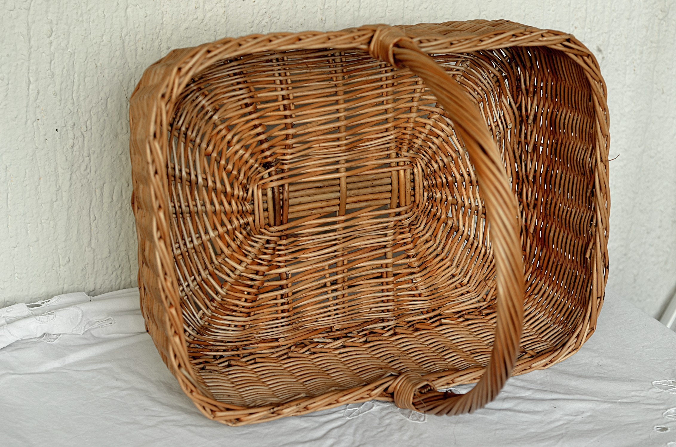 Large Rectangular Wicker Basket Display Basket Large Gift - Etsy