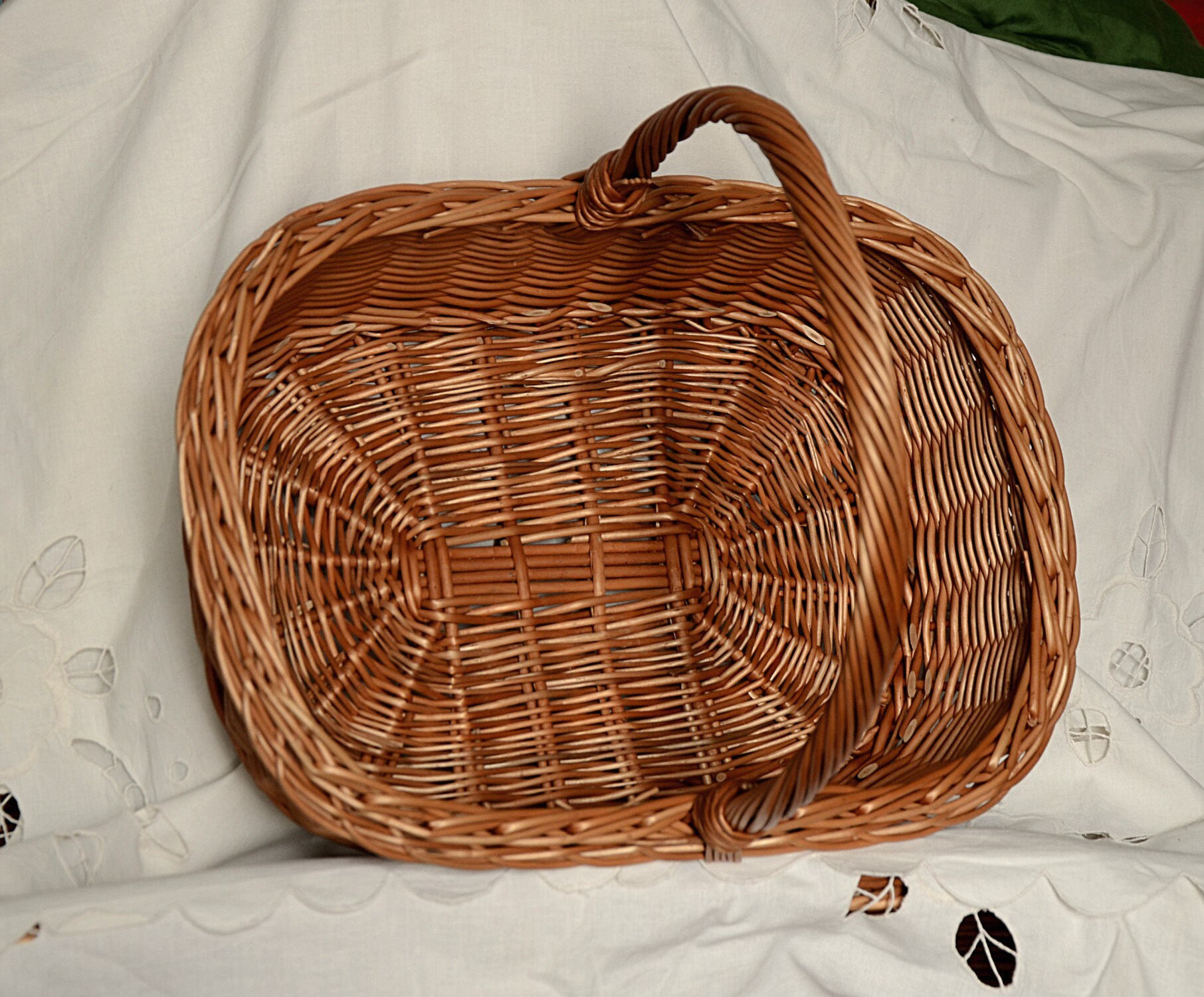 Rectangular Wicker Basket Gift Basket Shallow Basket - Etsy