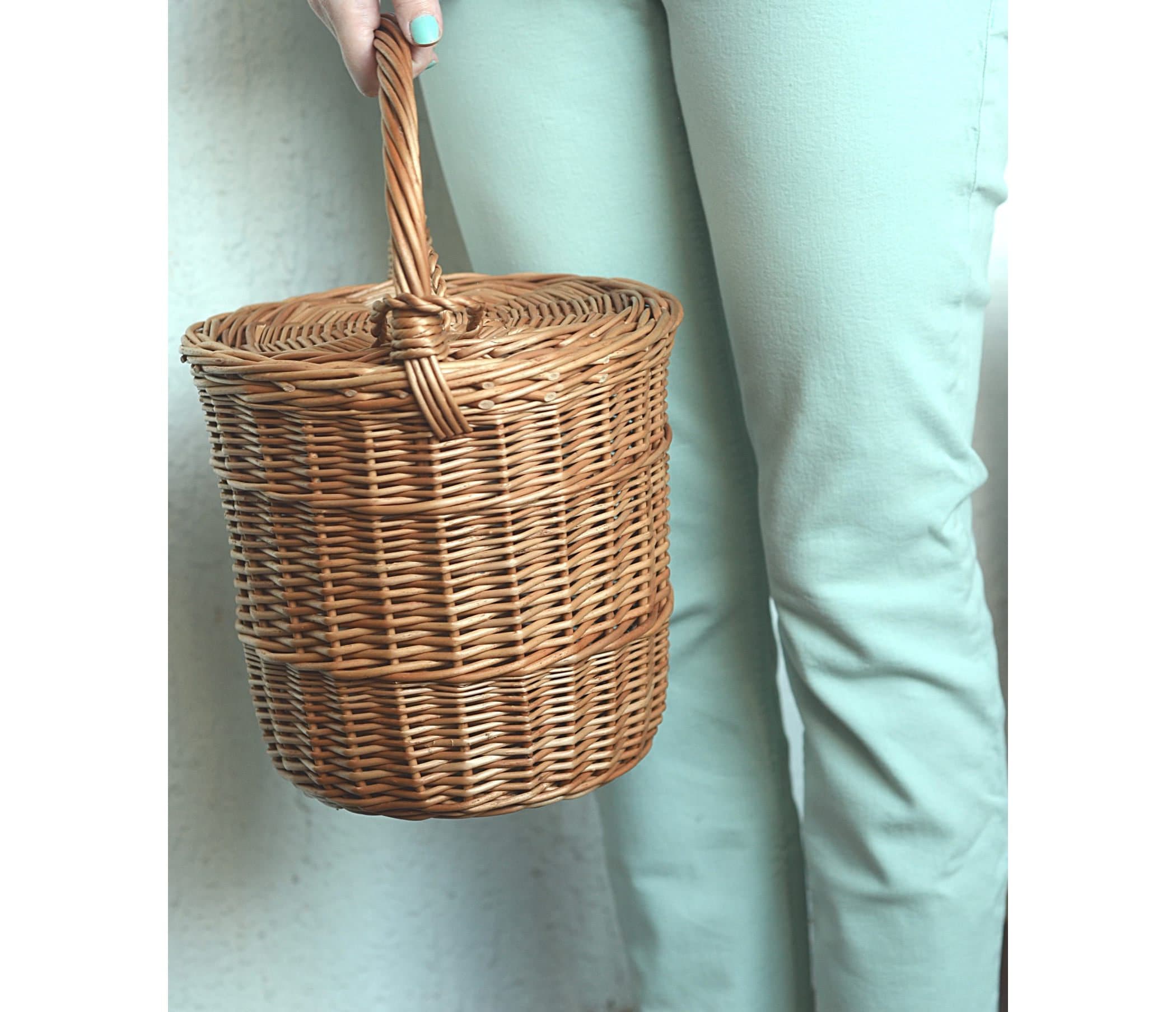 Birkin Basket Medium Size Medium Birkin Basket Round Wicker - Etsy