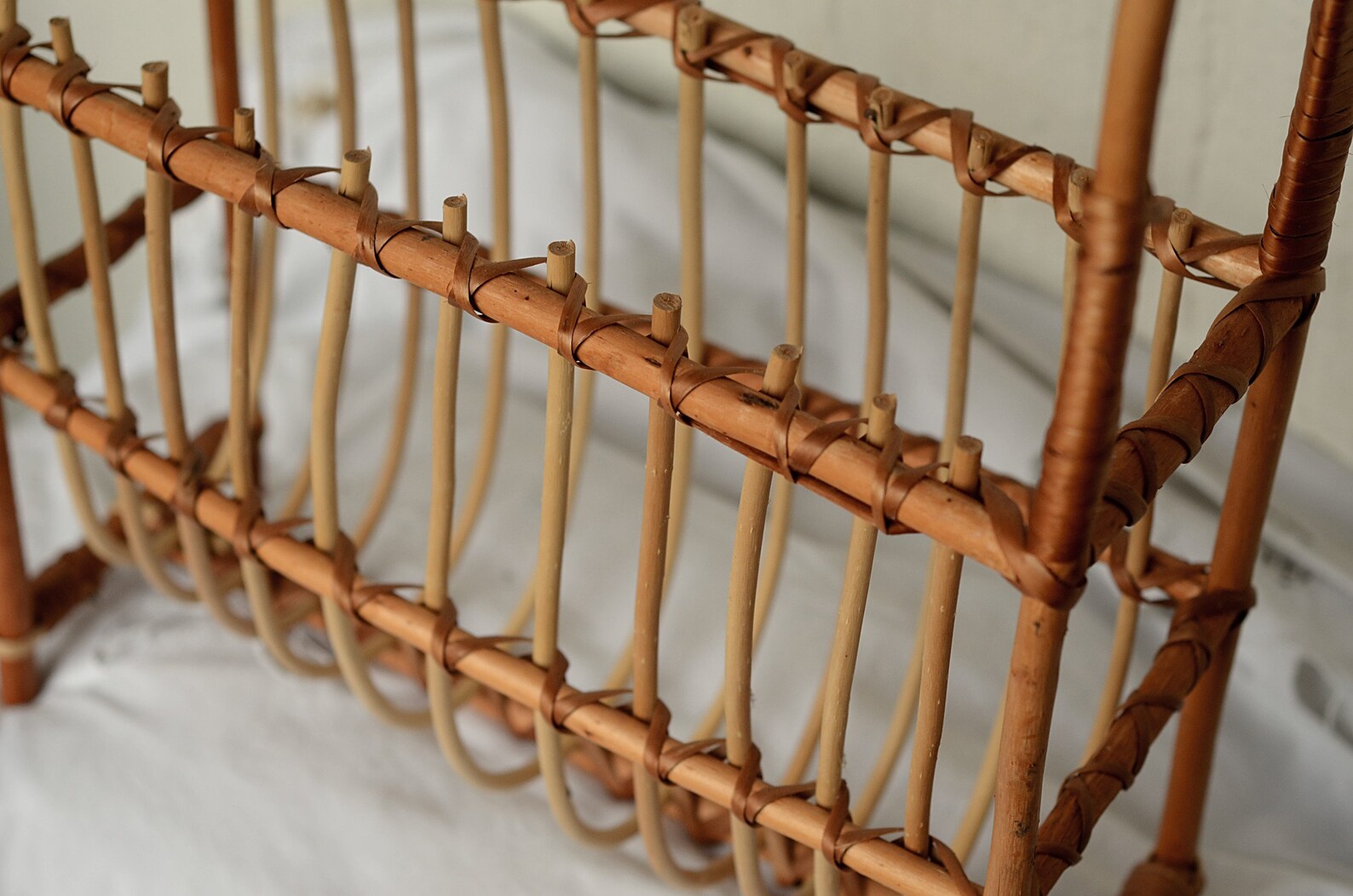 Wicker Magazine Rack Willow Magazine Holder Wicker Newspaper | Etsy