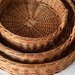 Round Tray, Round Basket Tray, Round Wicker Tray, Handled Basket Tray ...
