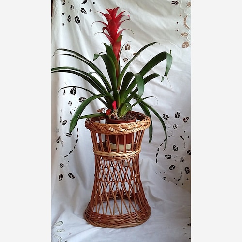 Wicker Flower Pot Holder Wicker Flower Stand Willow Flower - Etsy