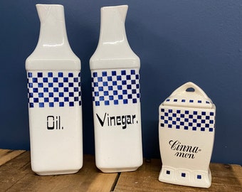 Checkered Canister Set - Etsy