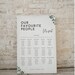 Wedding Table Plan | Personalised Wedding Seating Chart | Custom ...