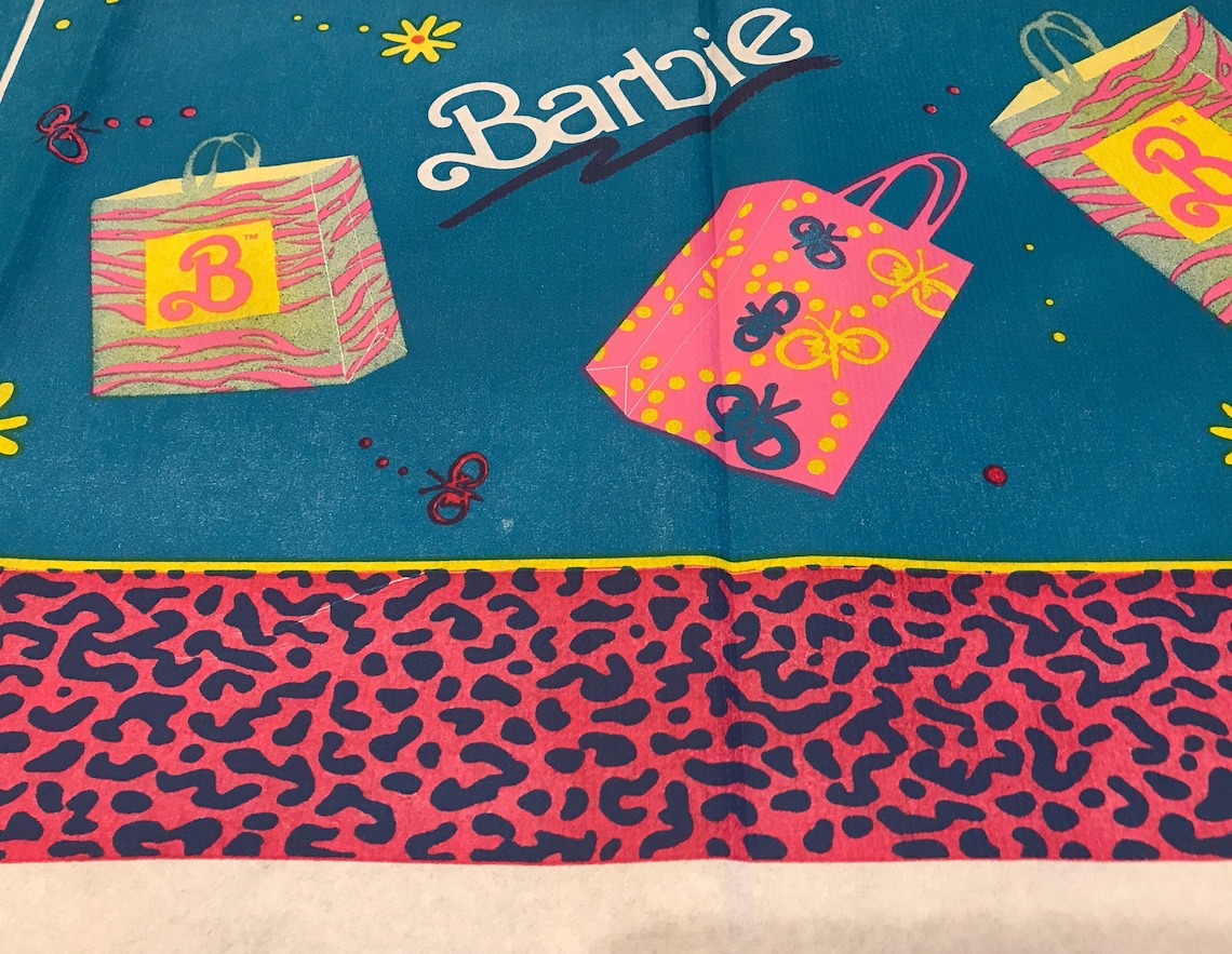 BACK IN STOCK! Vintage 1990s Barbie Party Tablecloth- One Set of 2 ...