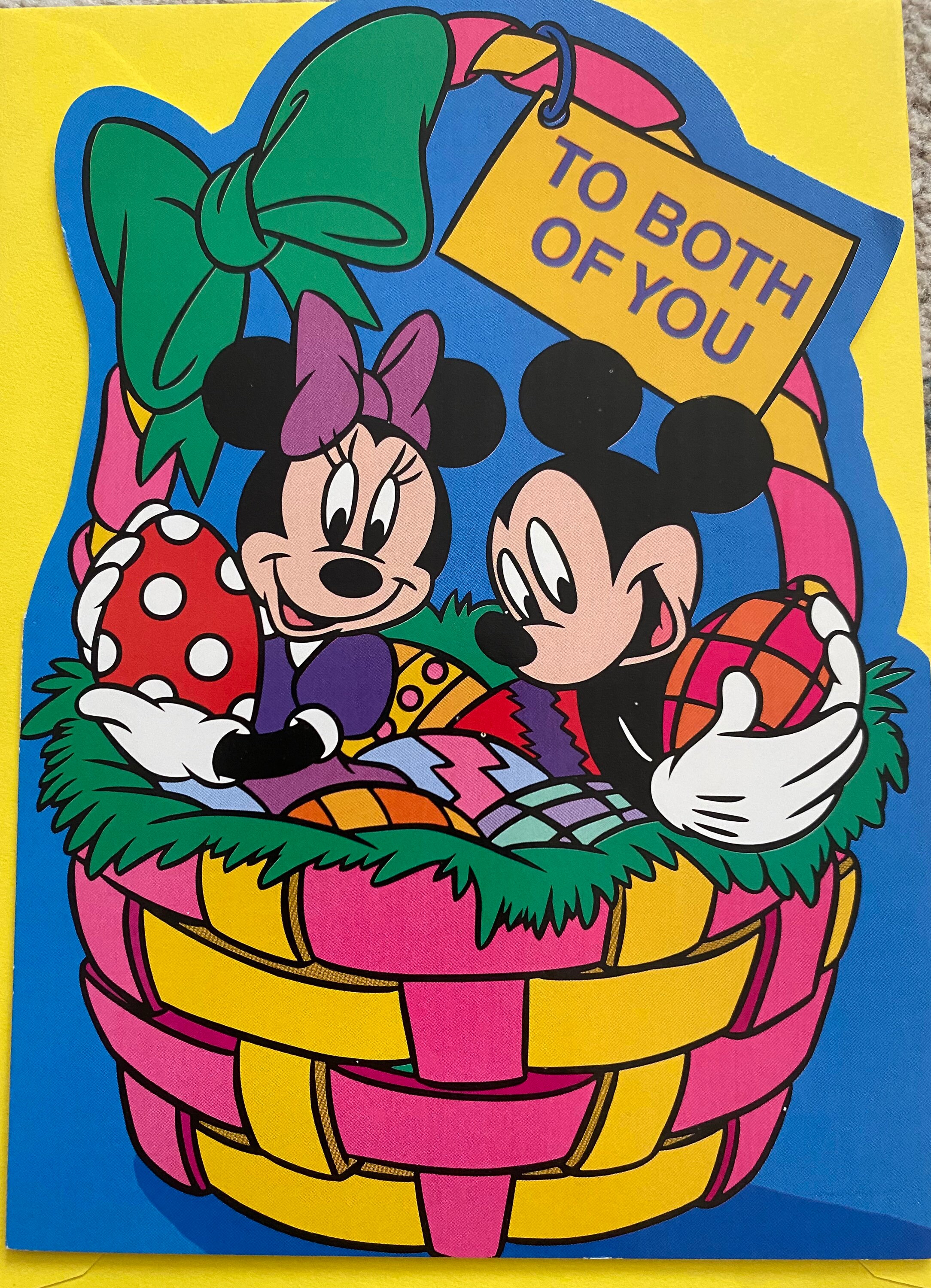 EASTER- Vintage Disney Greeting Cards Featuring Mickey, Minnie and ...