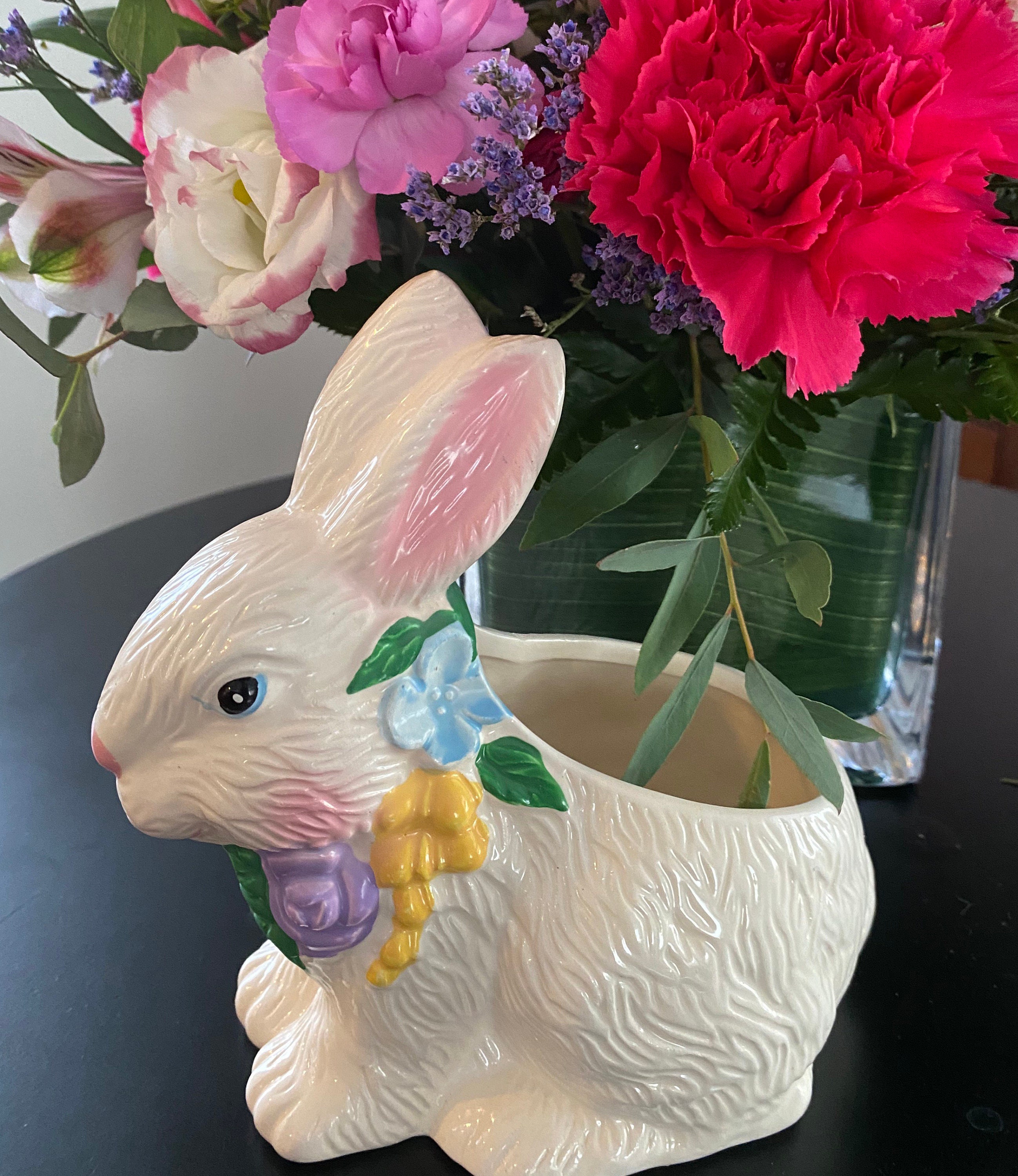 EASTER- Vintage 1990s Hermitage Pottery Bunny Rabbit Planter - Etsy